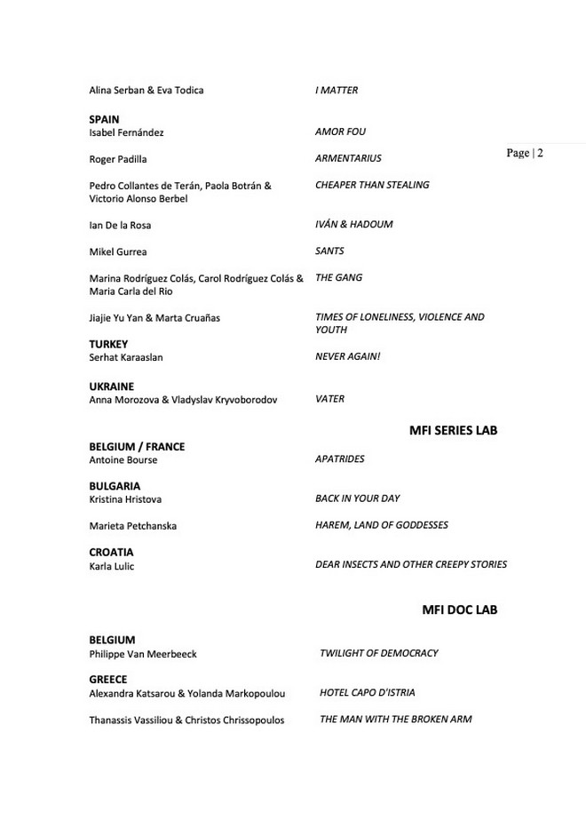 MFI Script 2 Film Workshops 2023: Αυτά είναι τα σχέδια ταινιών που ...