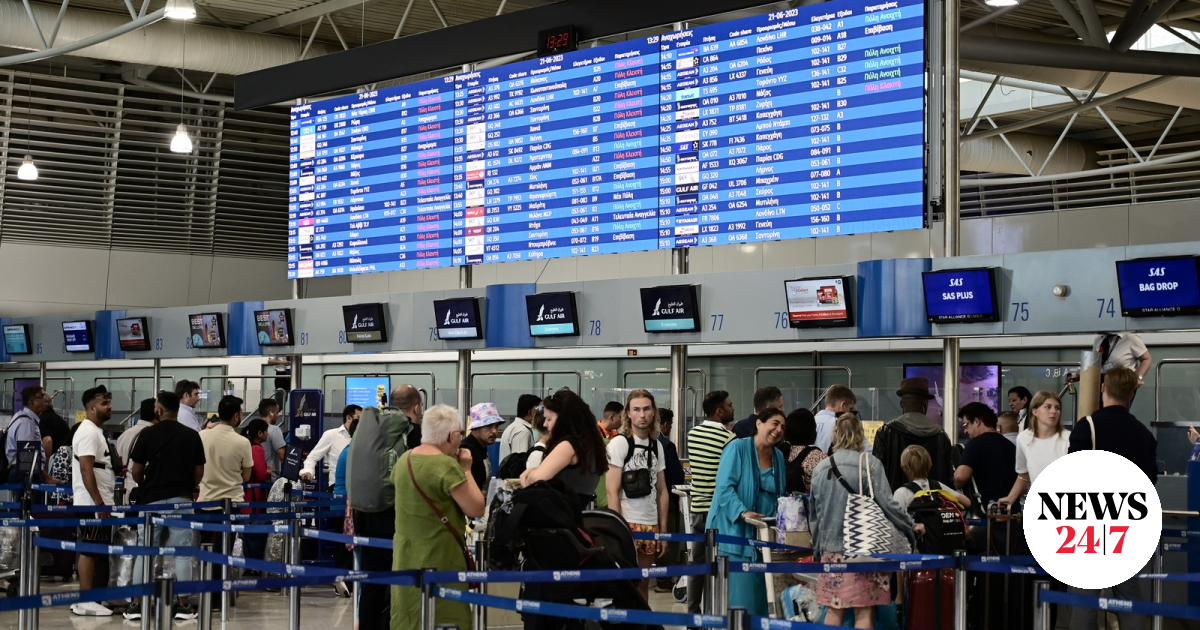"Ελ. Βενιζέλος": Τεράστιες ουρές στον έλεγχο διαβατηρίων