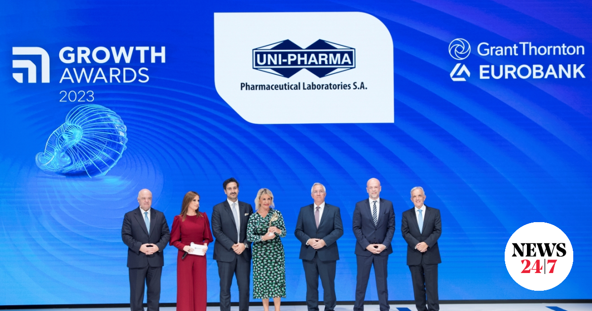 Η UNI-PHARMA SA, στις 6 Growth Winner στα βραβεία GROWTH AWARDS 2023