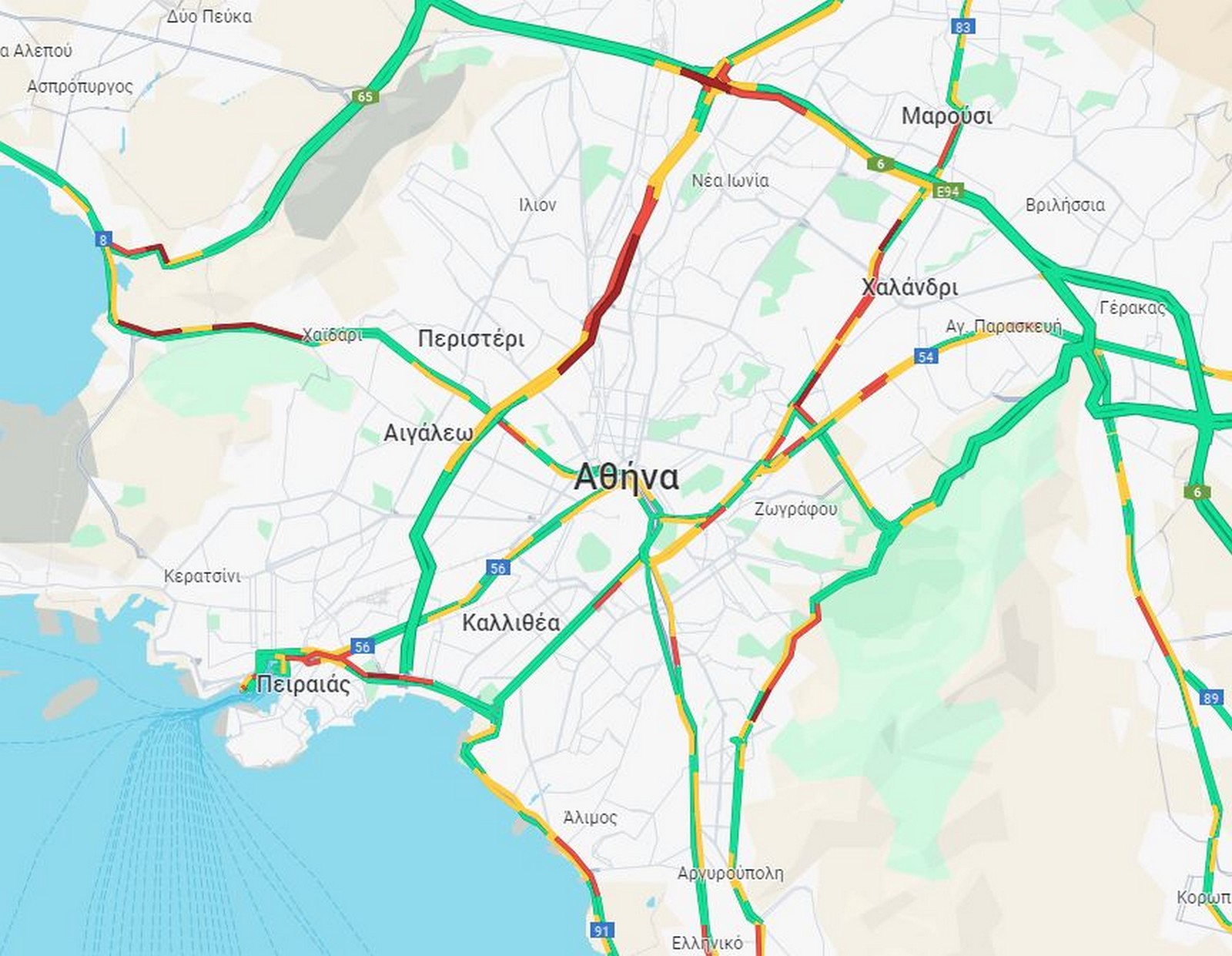 Κίνηση στους δρόμους: Κυκλοφοριακό κομφούζιο σε Κηφισό και Αθηνών ...