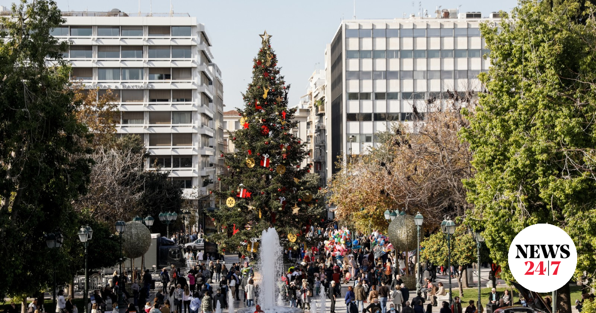 On Thursday, the Christmas tree in Syntagma Square will be illuminated