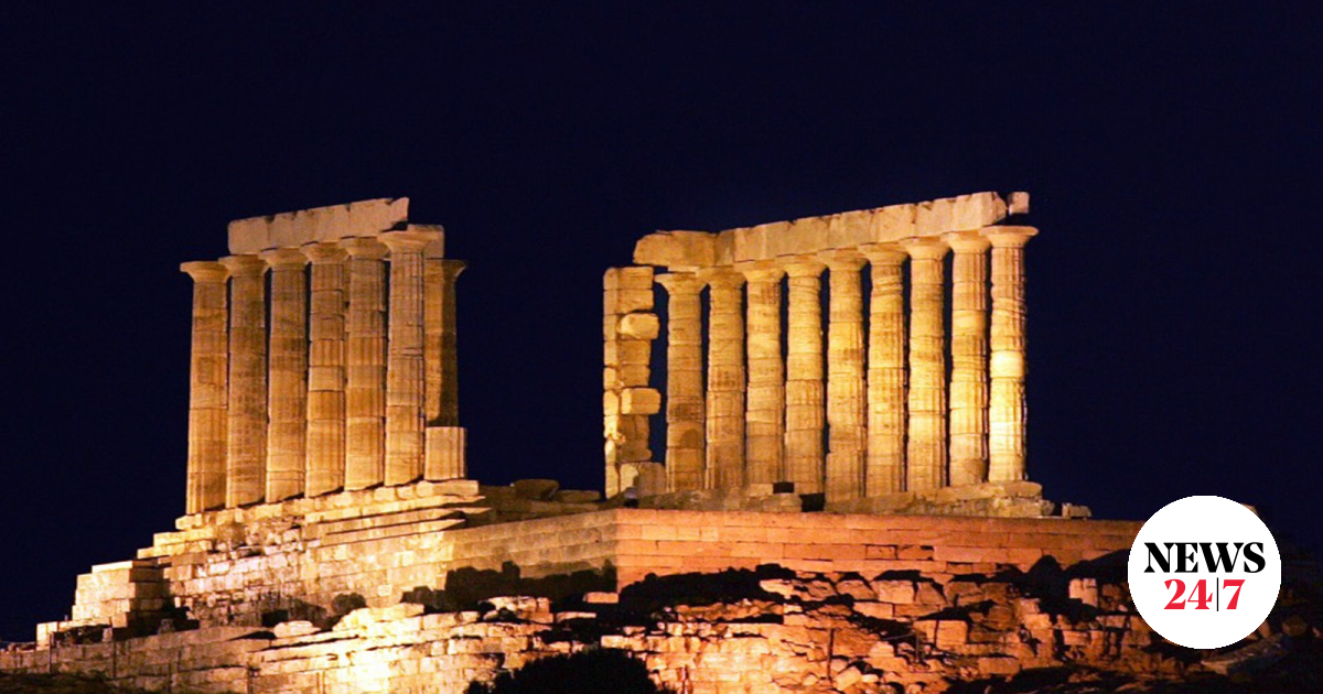 ΥΠΠΟ: Νέος φωτισμός ανάδειξης του Ναού του Ποσειδώνα στο Σούνιο