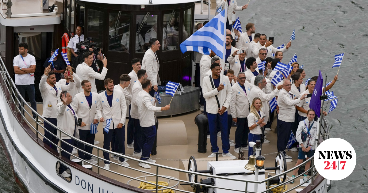 Ολυμπιακοί Αγώνες: Η στιγμή εισόδου της ελληνικής αποστολής