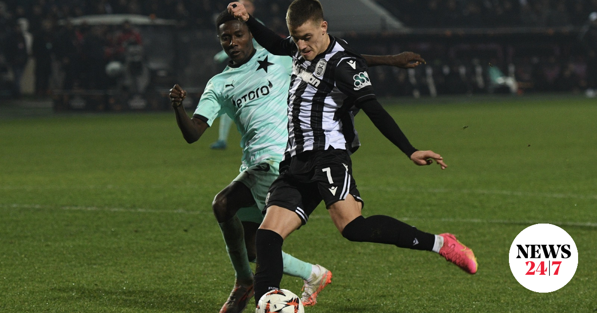 ΠΑΟΚ - Σλάβια Πράγας 2-0: Θριάμβευσε με Σβαμπ και Κωνσταντέλια και ...