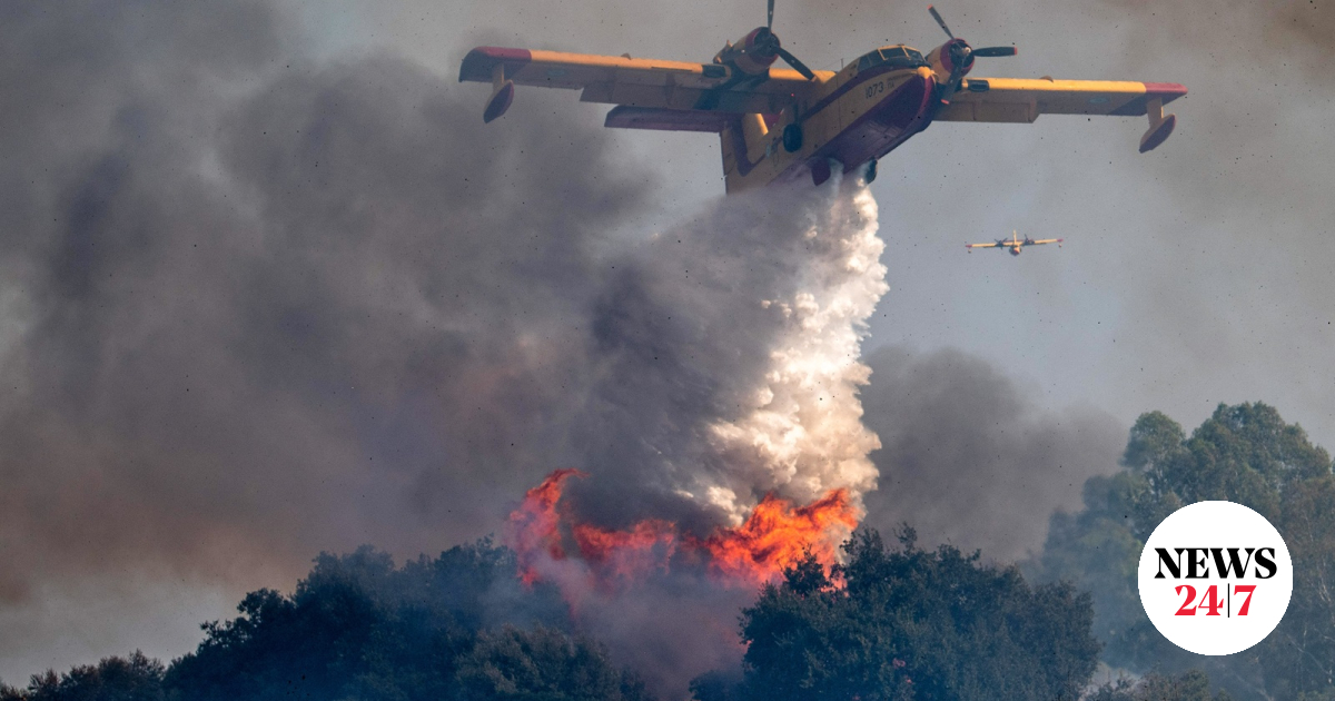 How the Major Loutraki Wildfire Broke Out – 100 Firefighters and Aerial ...