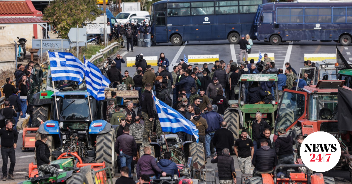 Κρήτη: Μεγάλη ένταση μεταξύ αγροτών και ΜΑΤ