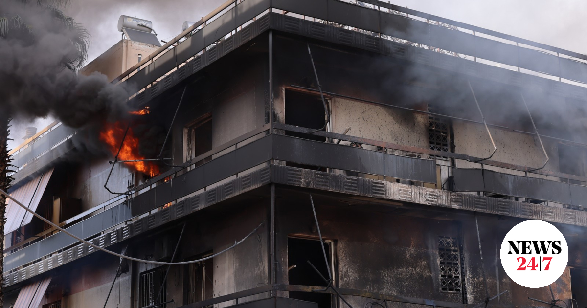 Εικόνες καταστροφής από την φωτιά στο Ίλιον